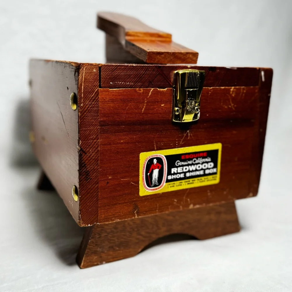 Esquire | Other | Vintage Esquire Genuine California Redwood Shoe Shine ...